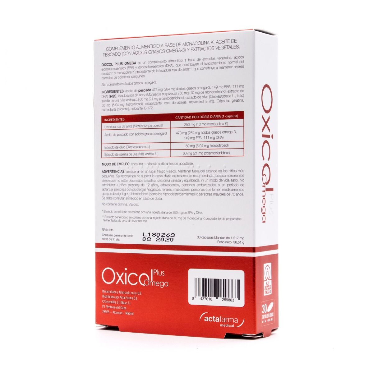 Oxicol Plus Omega reduce no solo el colesterol sino también los ...