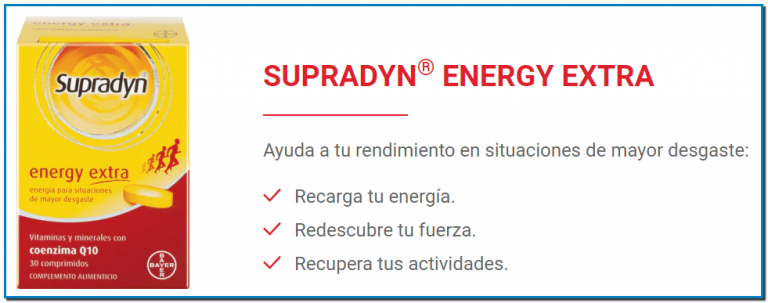 Supradyn® Activo 50+ es un multivitamínico con minerales y polifenoles ...