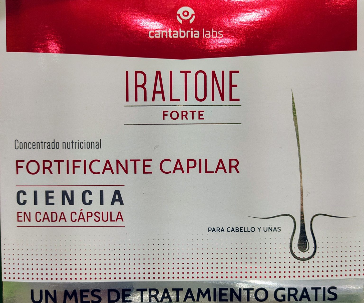 IRALTONE FORTE Cápsulas caída capilar aguda o estacional