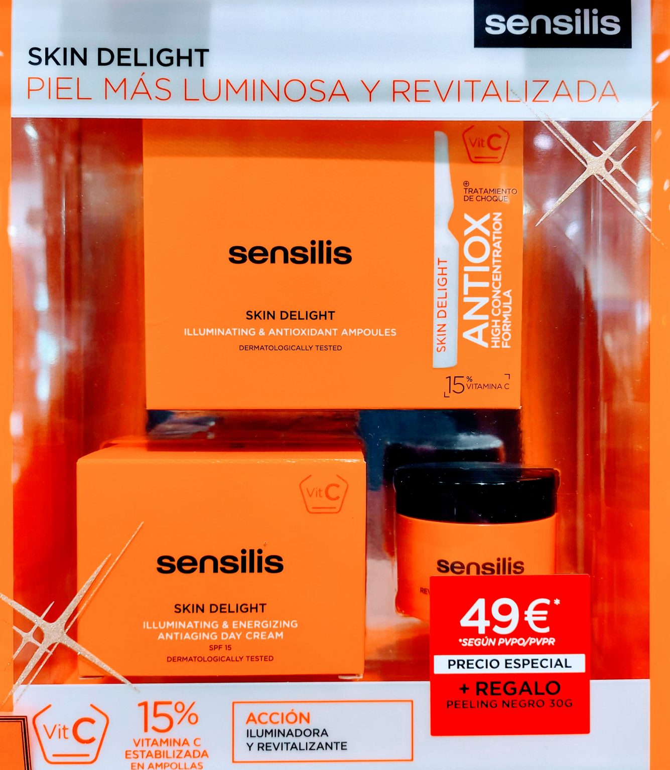 Peeling Negro Skin Delight de Sensilis peeling facial revitalizante con ...