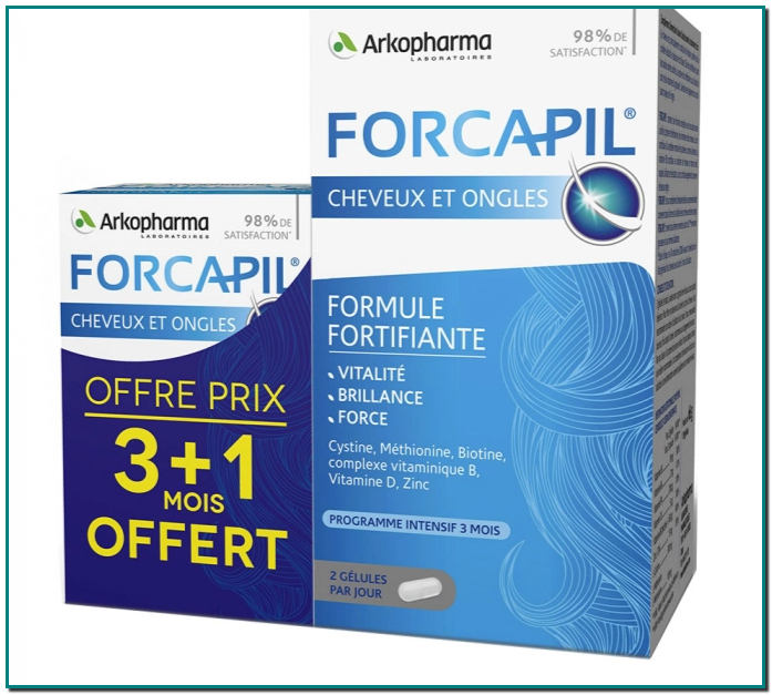 FORMULA FORTIFICANTE CABELLO Y UÑAS 180 + 60 CAPSULAS FORCAPIL ...