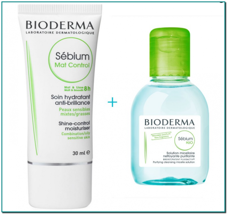 BIODERMA PACK PIELES MIXTAS-GRASAS SEBIUM MAT CONTROL 30ML + H2O 100ML