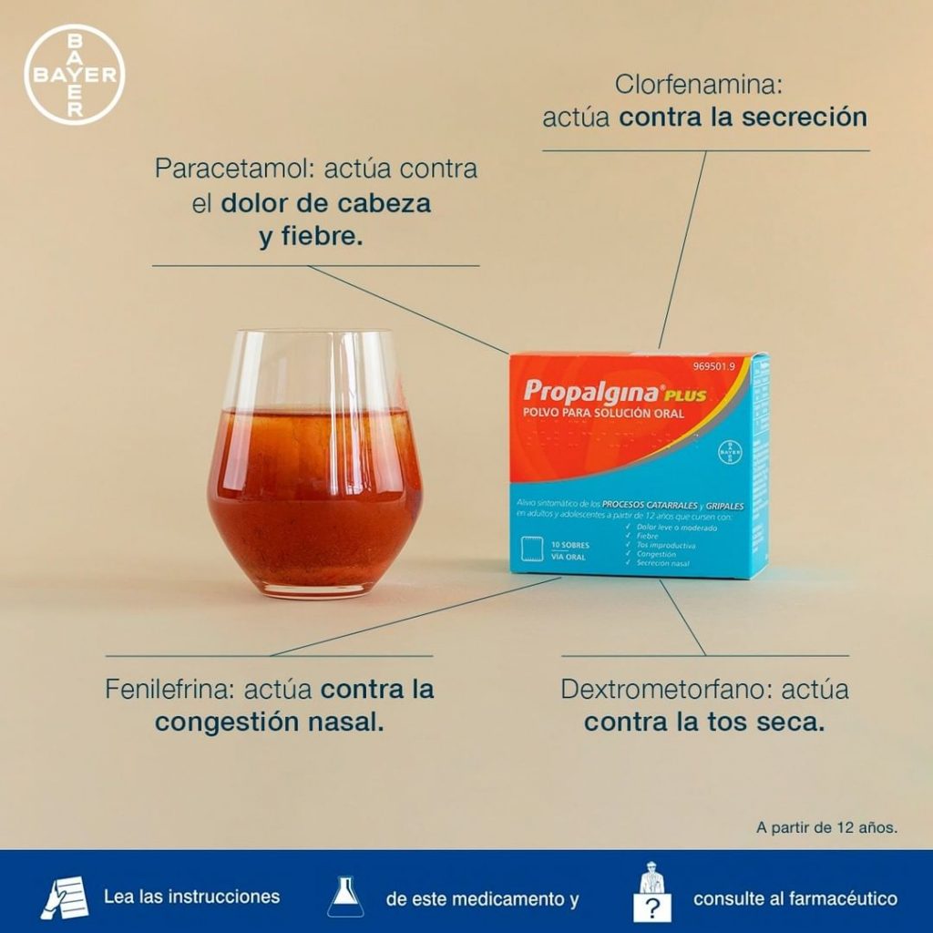 Propalgina® combate eficazmente 5 síntomas de la gripe y el resfriado ...