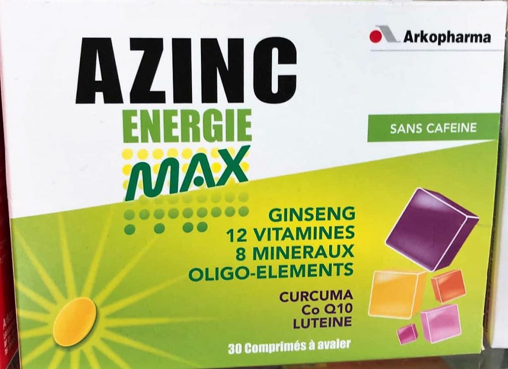 Azinc® Energy Max vitaminas, minerales, oligoelementos y extractos de ...