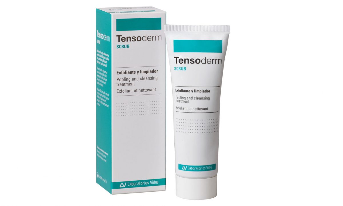 Tensoderm Scrub limpiar intensamente superficie piel